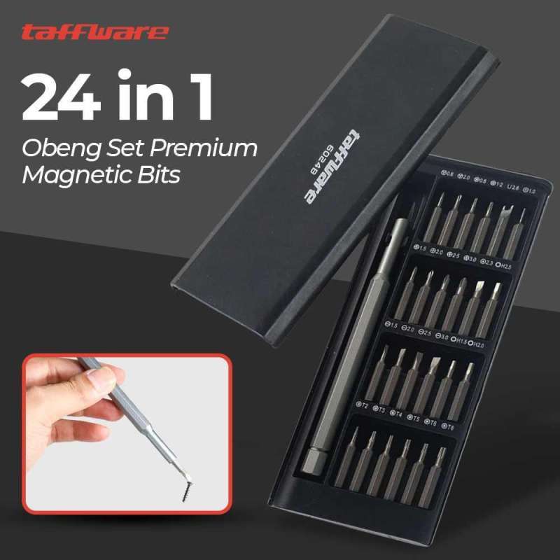 Jual Obeng Set Premium Precision Screwdriver Magnetic Bits 24 In 1 6024 Baut Alat Serba Pasang ...