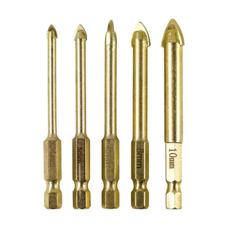 Jual Tasp Mata Bor Tungsten Drill Bit 4 5 6 8 10mm 5 Pcs Mgdk002 Bor ...