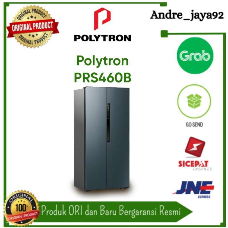 Jual Kulkas Polytron Prs 460 Lemari Es 2 Pintu Prs-460 Side By Side Di ...