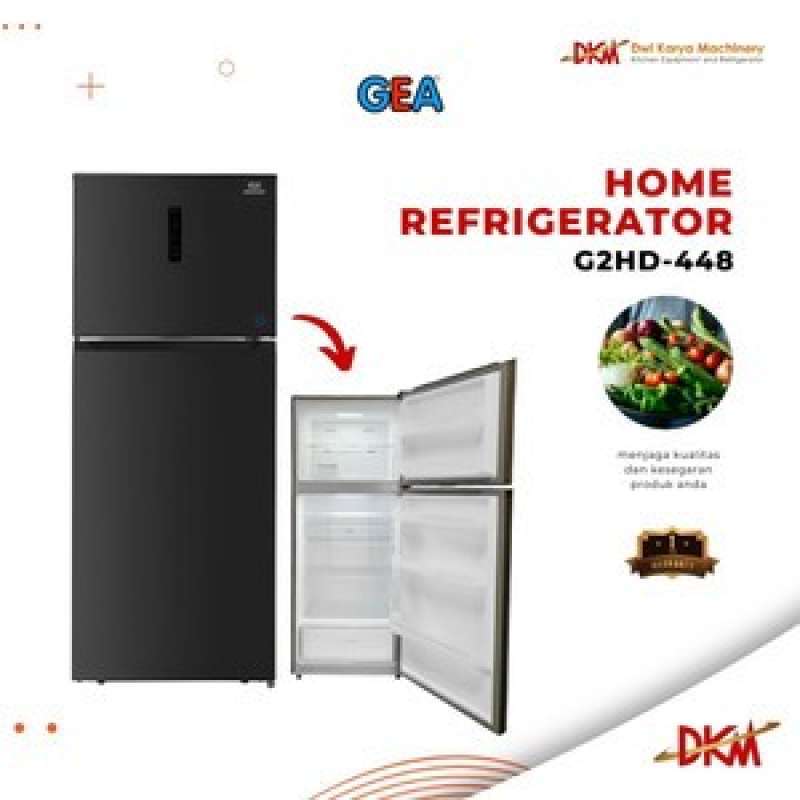 Jual Gea G2hd-448 / G2hd448 Lemari Es 2 Pintu 448 Liter 140 Watt ...