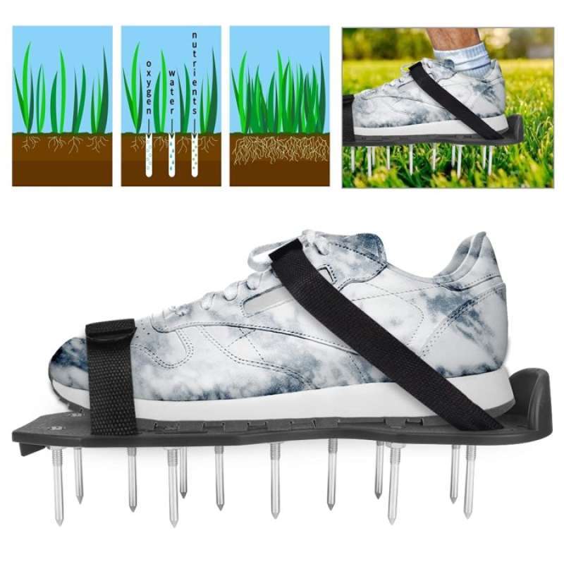 Promo Sepatu Paku Epoxy Spike / Garden Lawn Full Steel Spike Shoes ...