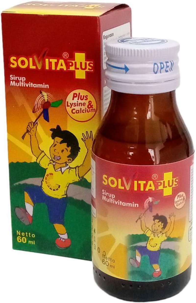 Promo Solvita Plus Sirup 60 Ml - Vitamin D3 Dan Suplemen Calcium Anak ...