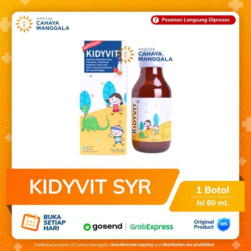 Jual Kidyvit Sirup Per Botol 60 Ml Di Seller Apotek Cahaya Manggala ...
