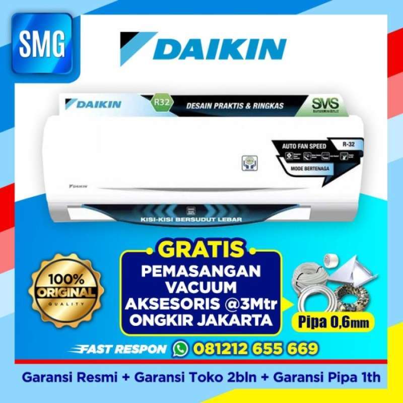 Promo Ac Daikin 1 Pk Ftc25-nv14 Ac 1pk Standar Thailand Diskon 2% Di ...