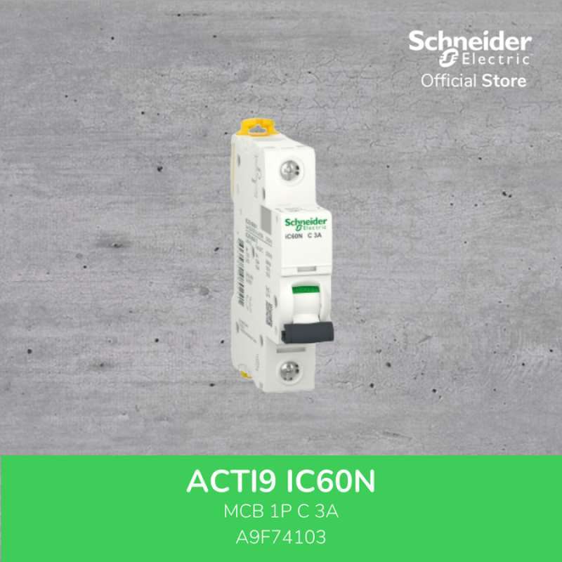 Promo Schneider Electric Acti9 Ic60n 1p C 3a 230v Mcb-a9f74103 Diskon 50% Di Seller Selera_kita ...