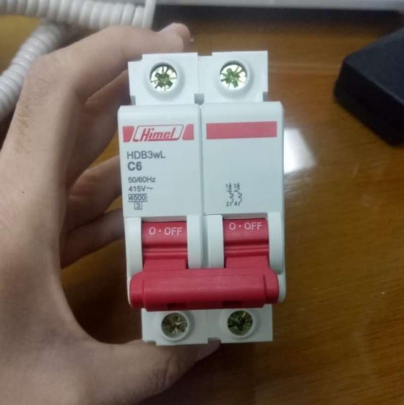 Promo Mcb 2p / 2pole / 2phase 4a Himel Hdb3wl2 4.5ka Diskon 50% Di Seller Selera_kita Store ...