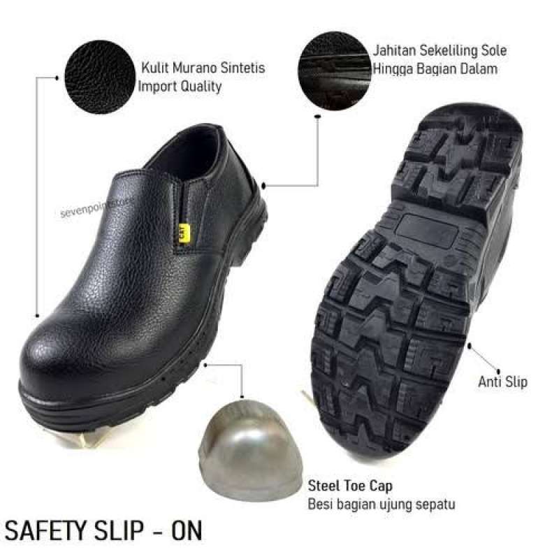 Promo Sepatu Safety King Sepatu Safety Pria Ujung Besi Kerja Lapangan ...