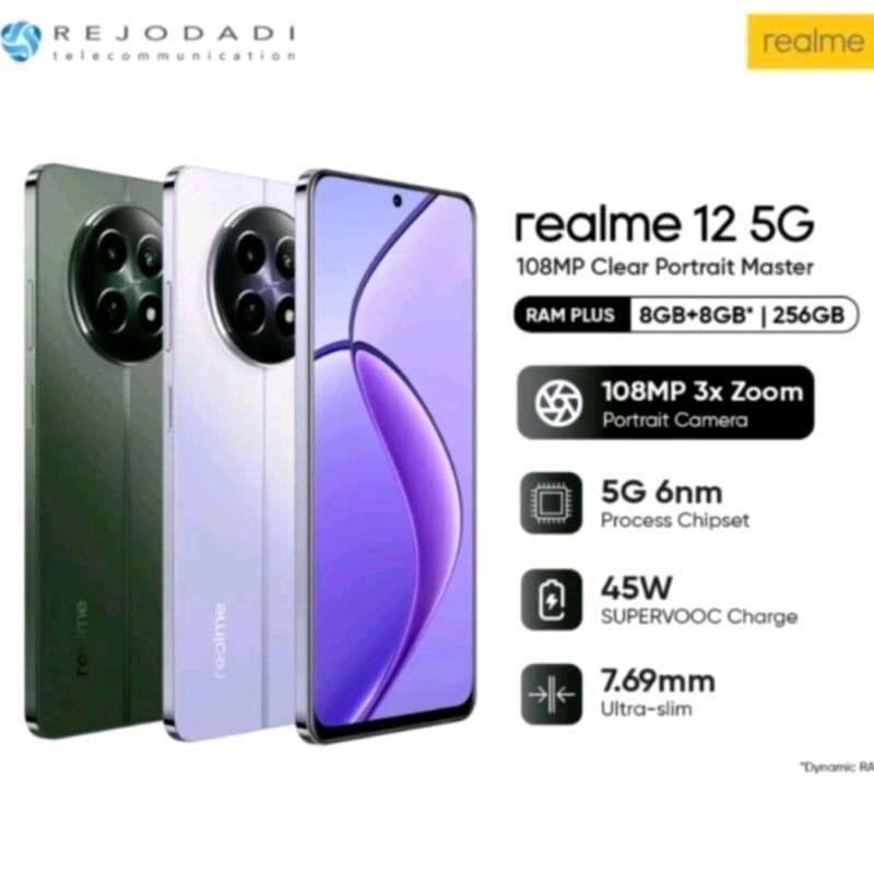 Jual Realme 12 5g [8/256gb] -garansi Resmi Realme Indonesia Di Seller Rejodadi Gadget Official ...