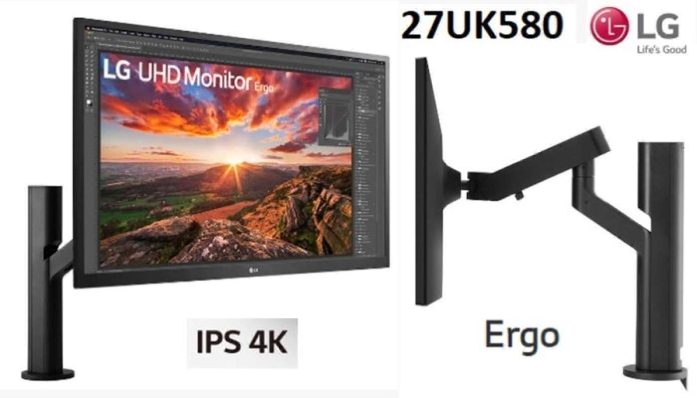 Promo Monitor Led 27uk580-b 32'' Uhd 4k Ips With Ergostand Freesync ...