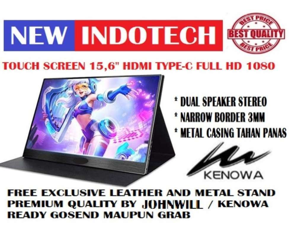 Promo Kenowa 15,6 Inch Monitor Display 1920x1080 Full Hd Ips Screen ...