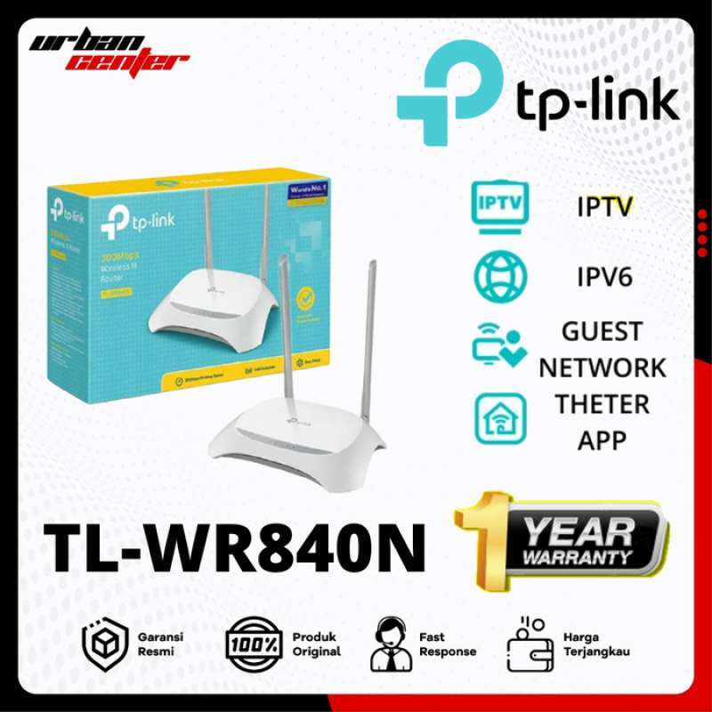 Promo Wi-fi Router Tp Link Tl-wr840n 300mbps Wireless N Speed Garansi 1 ...