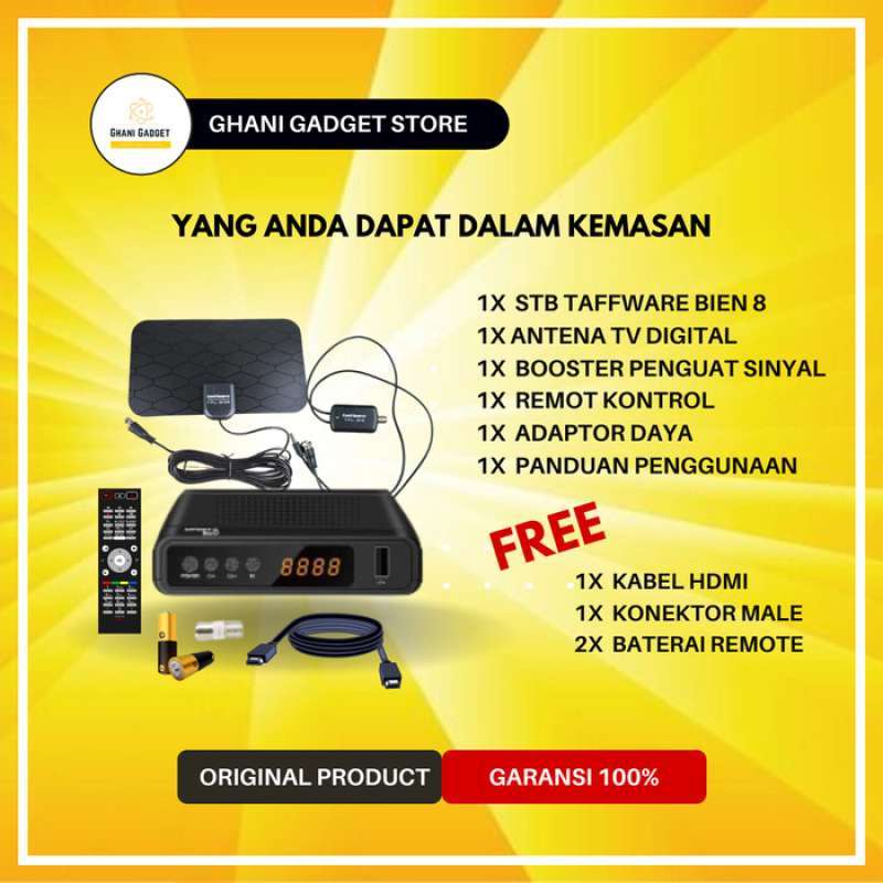 Promo Bundling Setup Box + Antena + Booster Penguat Sinyal Tv Digital ...