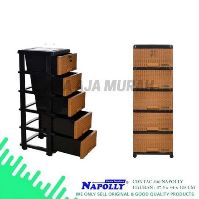 Promo Laci Plastik 4 Susun / 5 Susun Napolly Rattan - Contac 400 Contac ...