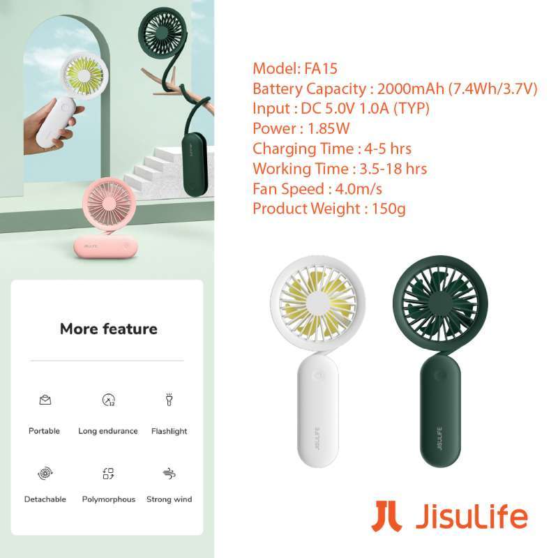 Promo Jisulife Kipas Angin Lipat / Portable Versatile Mini Fan - Fa15 ...
