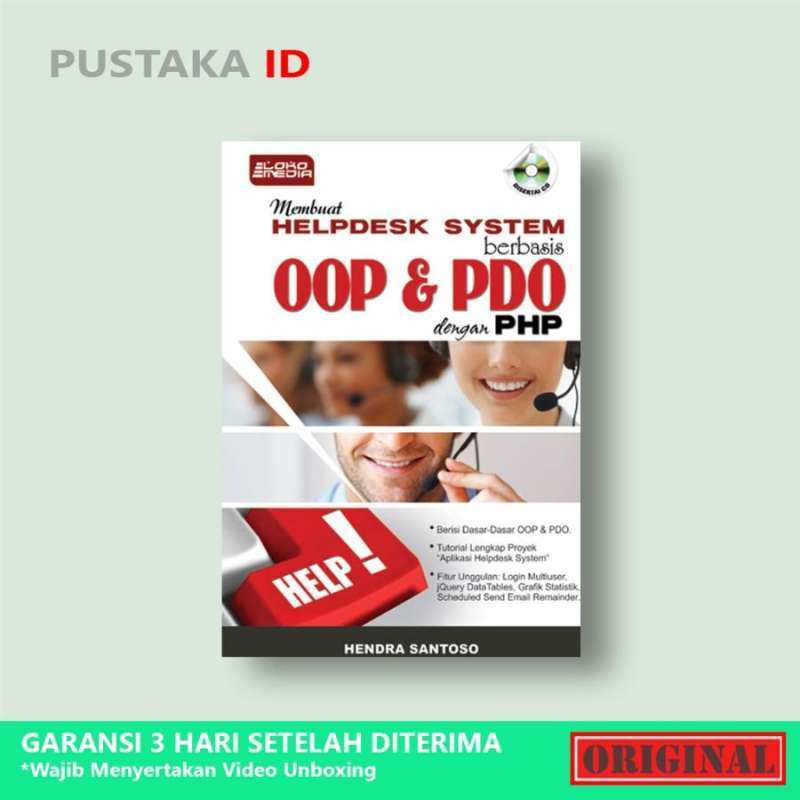 Jual Buku Membuat Helpdesk System Berbasis Oop Dan Pdo Dengan Php Di ... Jual Buku Membuat Helpdesk System Berbasis Oop Dan Pdo Dengan Php Di ...