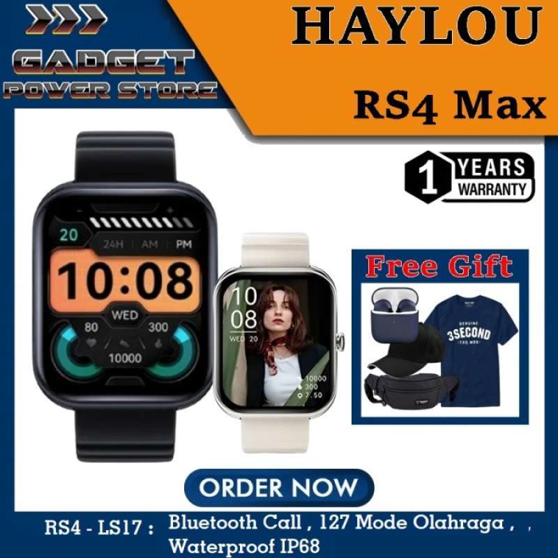 Promo Haylou Rs4 Plus Smartwatch Amoled Spo2 Ip68 Sport Mode Watch Rs4 ...