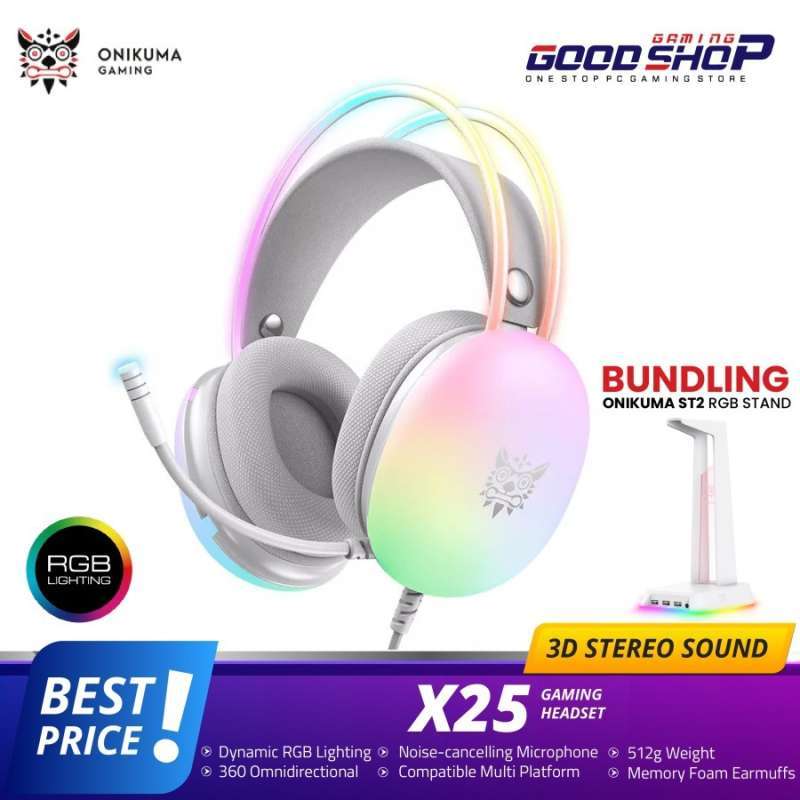 Promo Onikuma X25 Rgb Gaming Headset Diskon 62% Di Seller Good Gaming ...