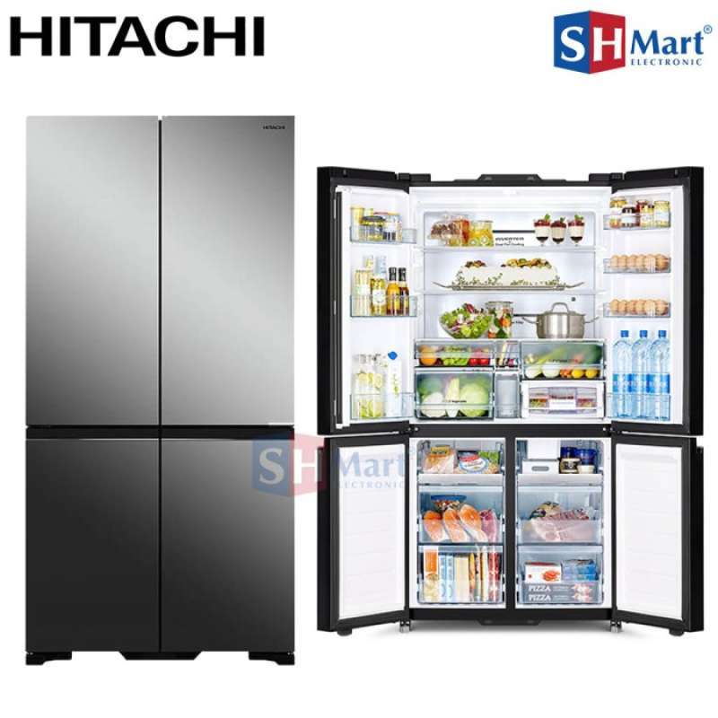 Jual Kulkas Hitachi 4 Pintu 645 Liter Mirror Rwb70vgd3x Dual Fan ...