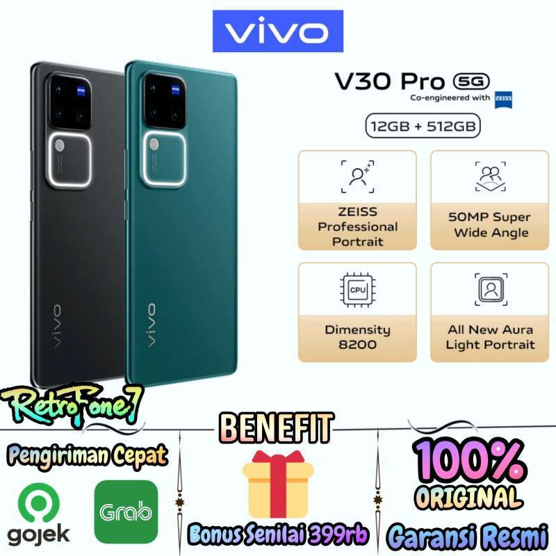 Jual Vivo V30 Pro 5g - Ram 12gb+12gb / 512gb Rom - Zeiss Profesional ...