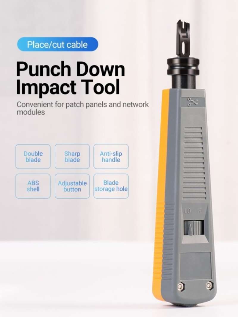 Promo Vention Punch Down Impact Tool Modular Jack Rj45 Network Panel ...