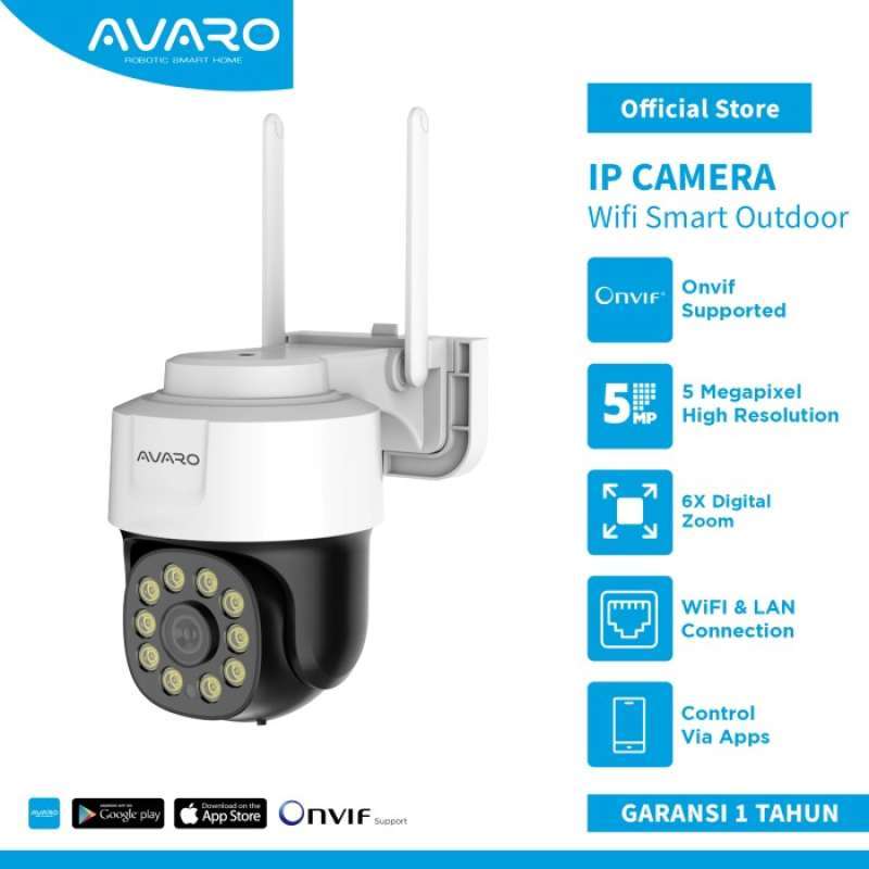 Promo Avaro Smart Wifi Ip Camera Cctv Outdoor Ct02 5mp Color ...