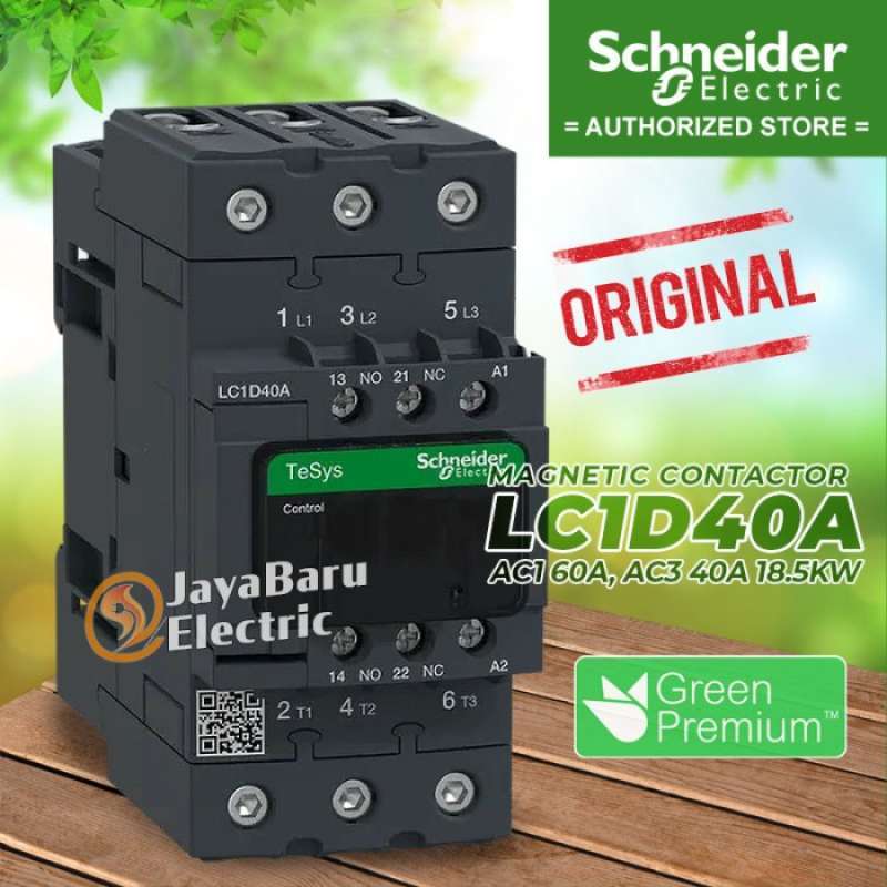 Jual Kontaktor Contactor Schneider Lc1d40a 24v 42v 48v 110v 220v 380v ...