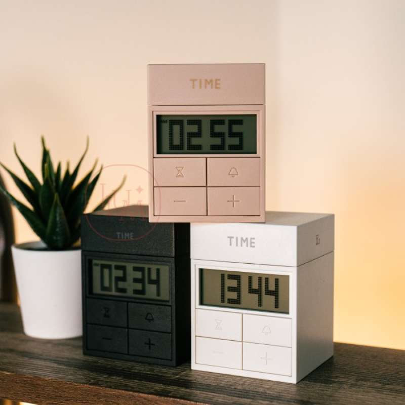 Promo Cubic Alarm Clock Timer Jam Meja Minimalis Dengan Timer Dan Alarm ...