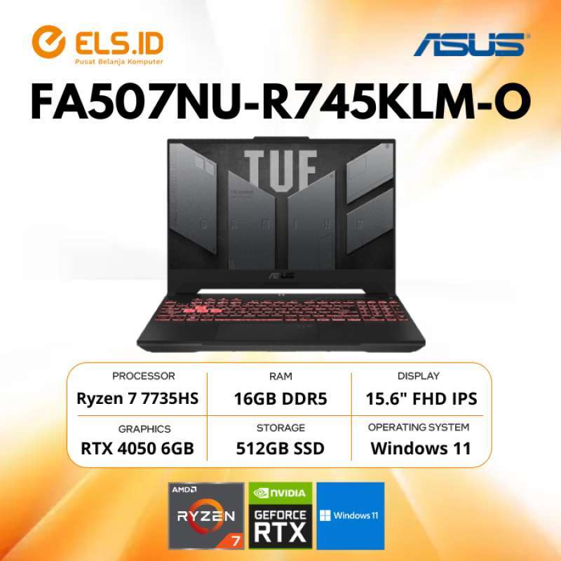 Promo Asus Tuf A15 Fa507nu-r745klm-o Ryzen 7-7735hs 16gb Ssd 512gb ...