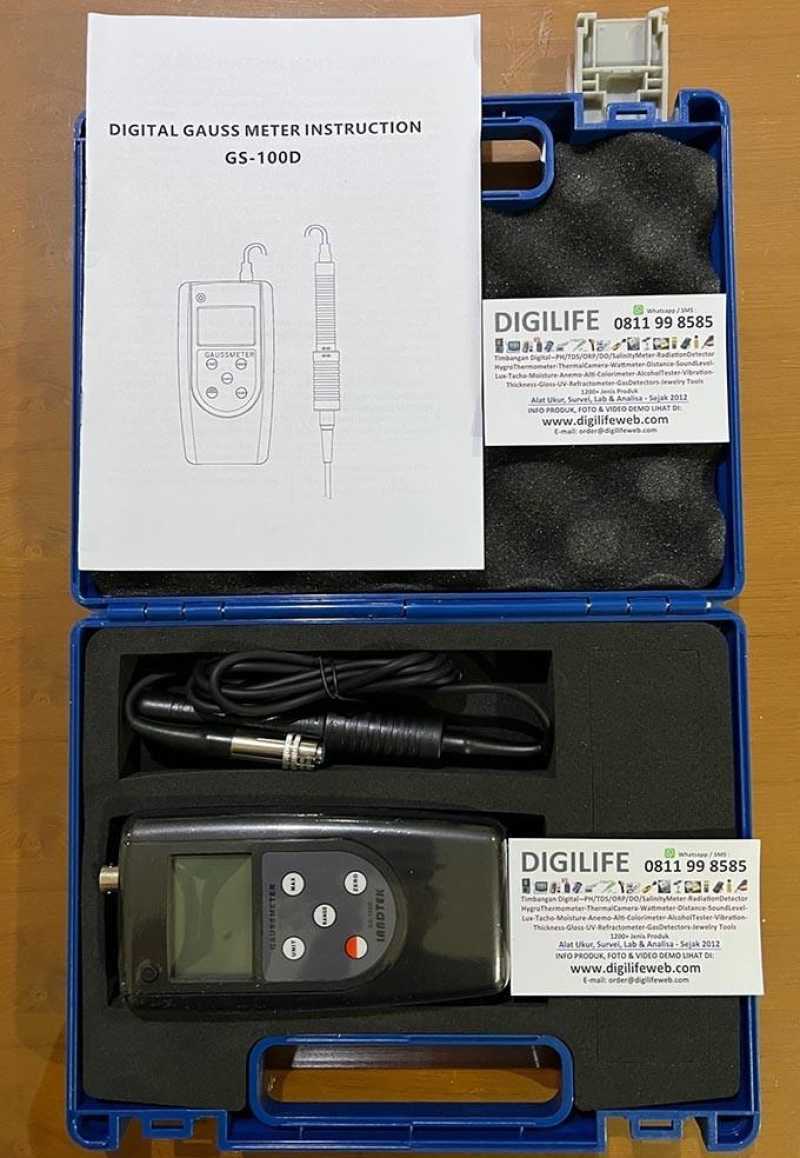 Jual Gauss Meter Gs-100d Magnet Tesla Tester Gs100d Landtek Magnetic ...
