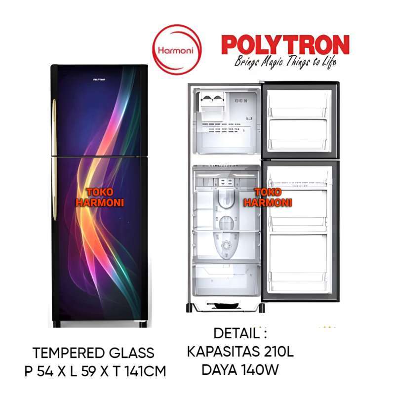 Promo Kulkas Polytron 2 Pintu Tanpa Bunga Es Prm 21 Pax Low Watt Kulkas ...