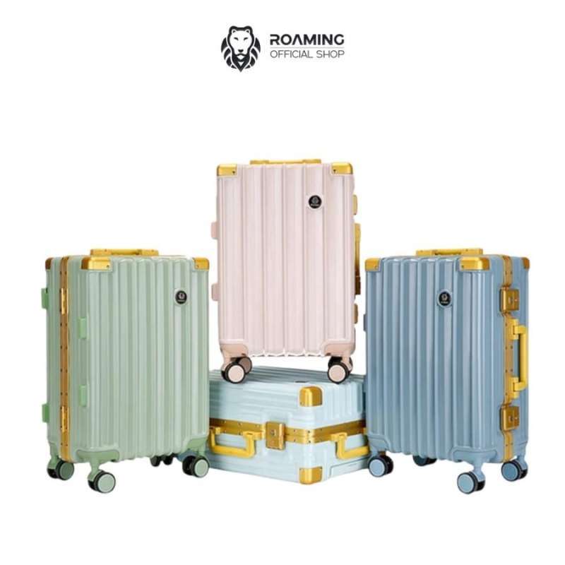 Jual Roaming Koper Kabin Dan Bagasi List Gold A012 - 20 - Black Di ...
