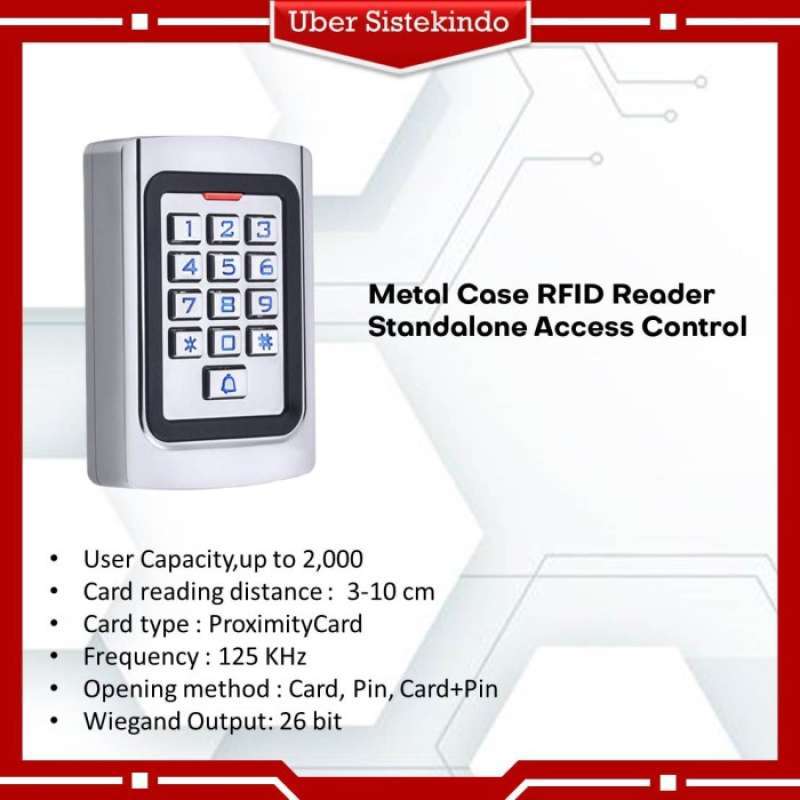 Promo Rfid Reader Access Control 125khz Standalone Reader Controller Diskon 14% Di Seller Sn ...