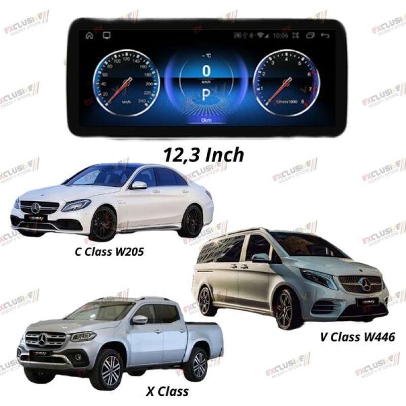 Jual Mercedes C Class W205 V Class W446 X Class (15 - 18) New Headunit ...
