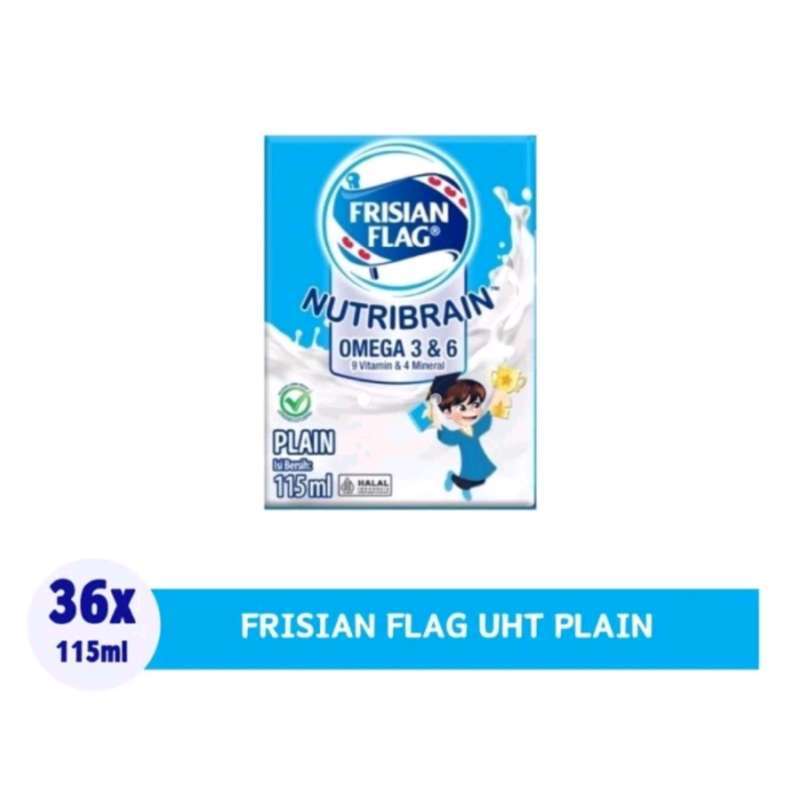 Promo Susu Frisian Flag Nutribrain 115 Ml Plain Diskon 2% Di Seller ...
