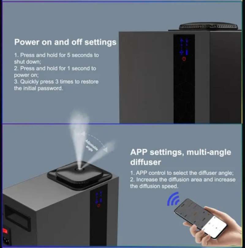 Promo Mesin Pengharum Ruangan Besar Otomatis Scent Diffuser Turbo ...