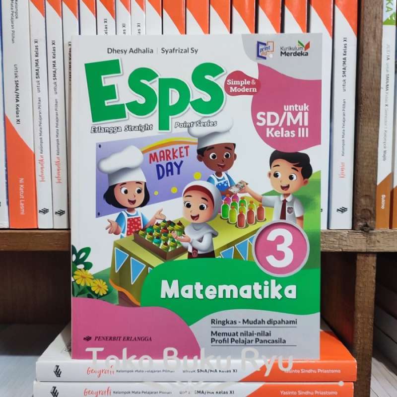 Promo Buku Esps Matematika Kelas 3 Sd Kurikulum Merdeka Erlangga Diskon 23% Di Seller Anjangsana ...