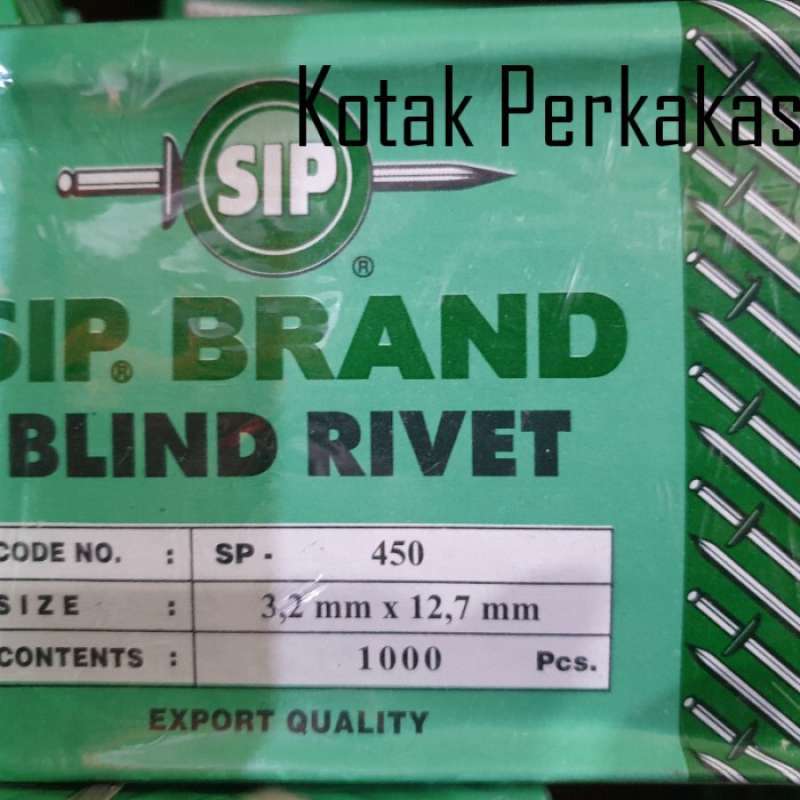 Promo Paku Rivet / Blind Rivet Ukuran 450 Isi 1000 Pcs Diskon 23% Di ...