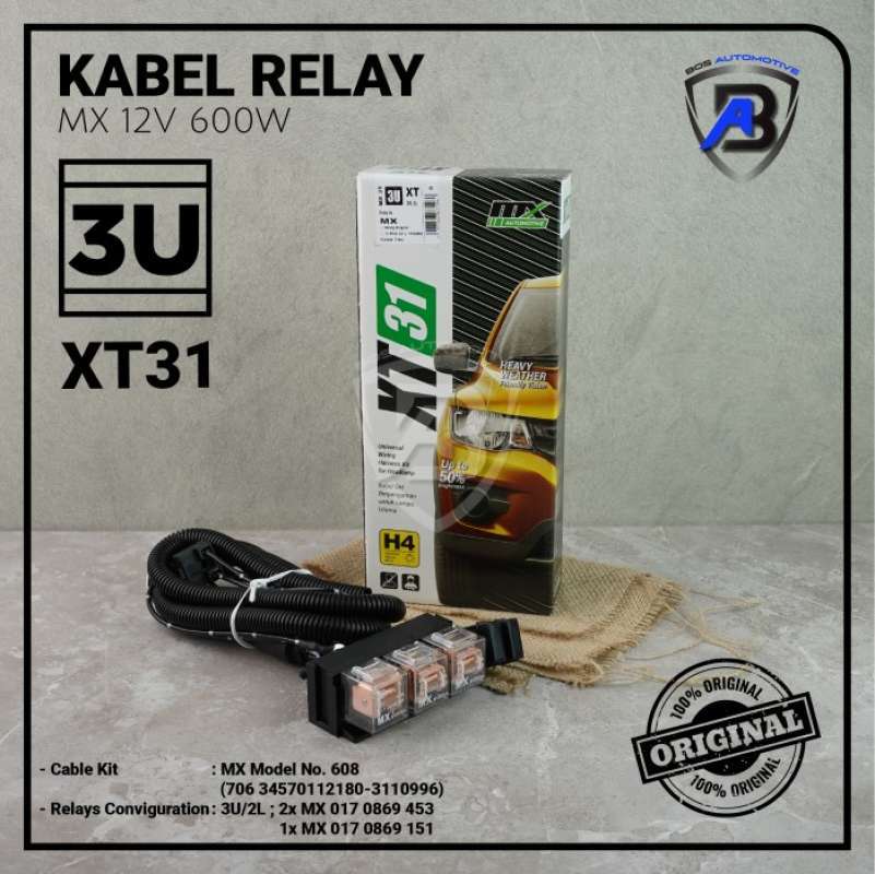 Promo Kabel Relay Lampu H4 Mx Xt Series 3 Relay Untuk 2 Lampu Mobil ... Promo Kabel Relay Lampu H4 Mx Xt Series 3 Relay Untuk 2 Lampu Mobil ...