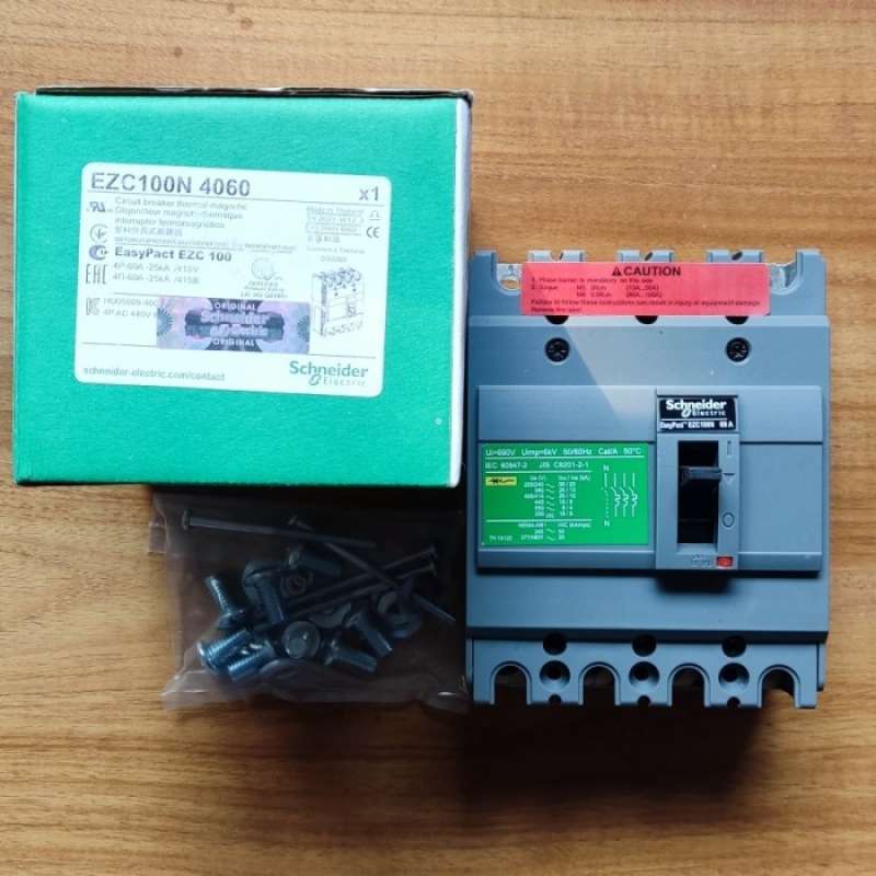 Promo Mccb / Breaker Schneider Ezc100n 4p 60a 18ka 4pole Ezc100n4060 ... Promo Mccb / Breaker Schneider Ezc100n 4p 60a 18ka 4pole Ezc100n4060 ...