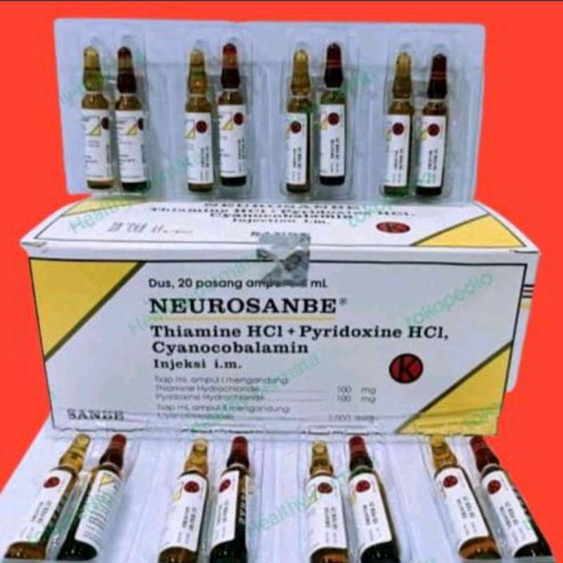 Jual Asli Dan Original Neurosanbe (cyanocobalamin) Injeksi Per 1 Pasang ...