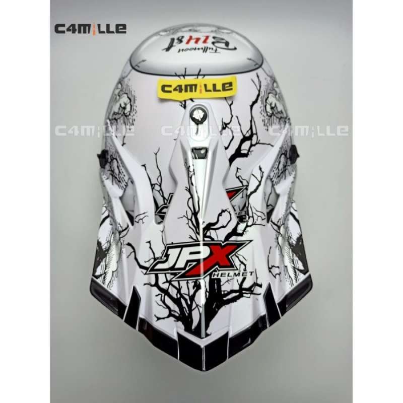 Promo Helm Cross X14 White Gloss Trail Super Cross Diskon 9% Di Seller ...