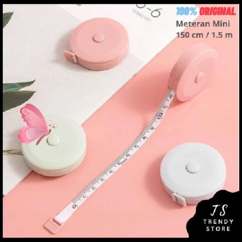 Jual Meteran Mini Jahit Lingkar Perut Pengukur Measure Tapes 1,5 M Pastel - Strawberry Di Seller ...