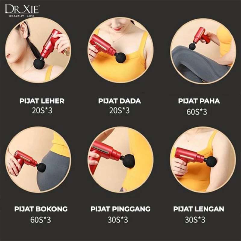 Promo Massage Gun / Mini Alat Pijat Refleksi Otot Terapi Elektrik ...