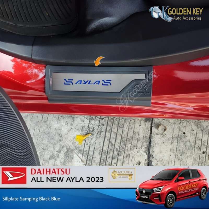 Jual Sillplate Samping All New Ayla 2023 Side Scuff Plate Black Blue ...