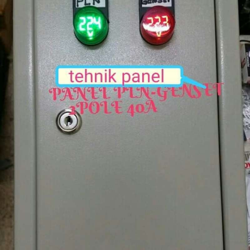 Promo Panel Pln-genset 2p 40a Cos Hager/panel Cos 2p 40a Pln Genset ...