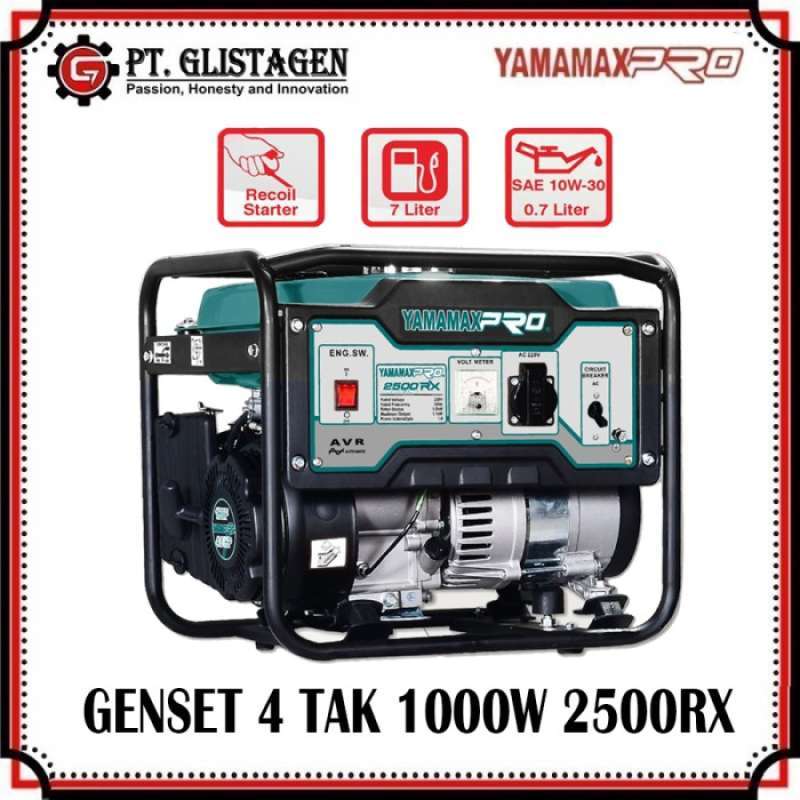 Promo Mesin Genset Listrik 1100watt Bensin 4 Tak Avr Yama 2500rx Diskon 23% Di Seller Darmaroca ...