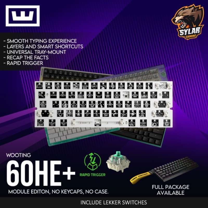 Promo Wooting 60he+ Module With Lekker Switches Rapid Trigger Diskon 23 ...
