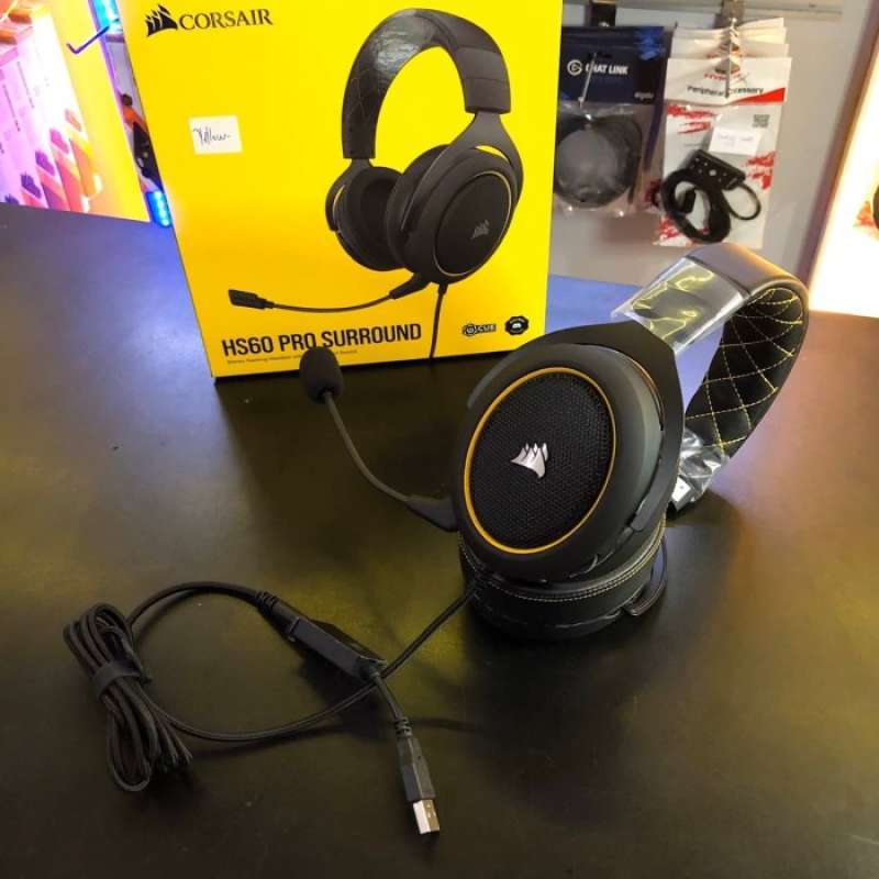 Promo Cors Hs60 Pro Surround Yellow Gaming Headset Diskon 23% Di Seller ...