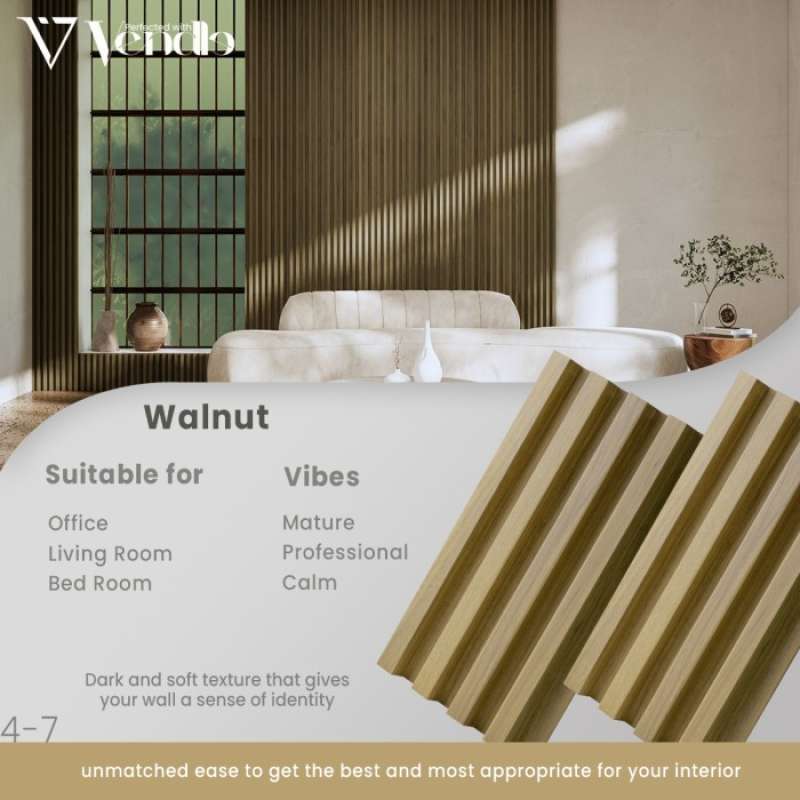 Promo Wpc 24mm 3 Meter Wall Panel Dinding Kayu - Dekor Dinding 3d Wall ...