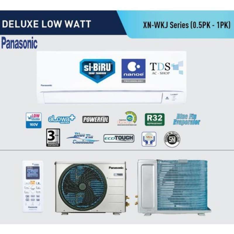 Jual Ac Panasonic 1 Pk Deluxe Low Watt Cs-xn9wkj Xn9wkj Unit Only (medan) Di Seller Shmart ...
